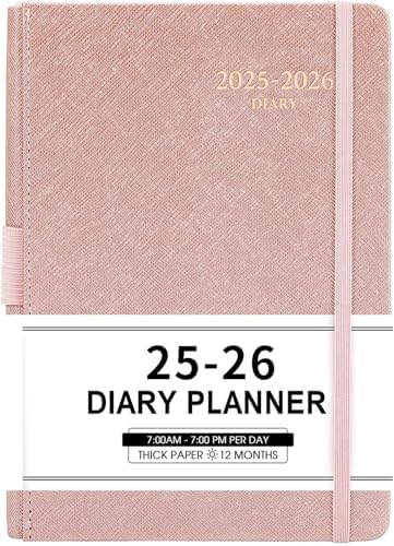 Academic Diary 2025 2026 Day per Page A5, Daily Planner with Monthly ...