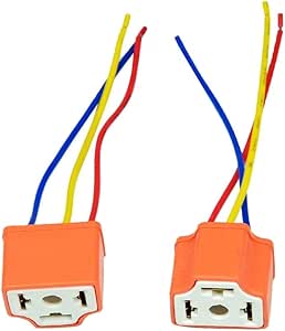 Amazon.com: Dryowre 2X H4/9003/HB2 Female Pigtail Ceramic Headlight ...