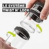 Amazon.com: BlenderBottle GoStak Twist n' Lock Storage Jars, 150cc 2 ...
