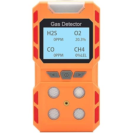 Coreel 4 Gas Monitor, Portable CO, H2S, O2 ,EX Gas Detector Meter ...