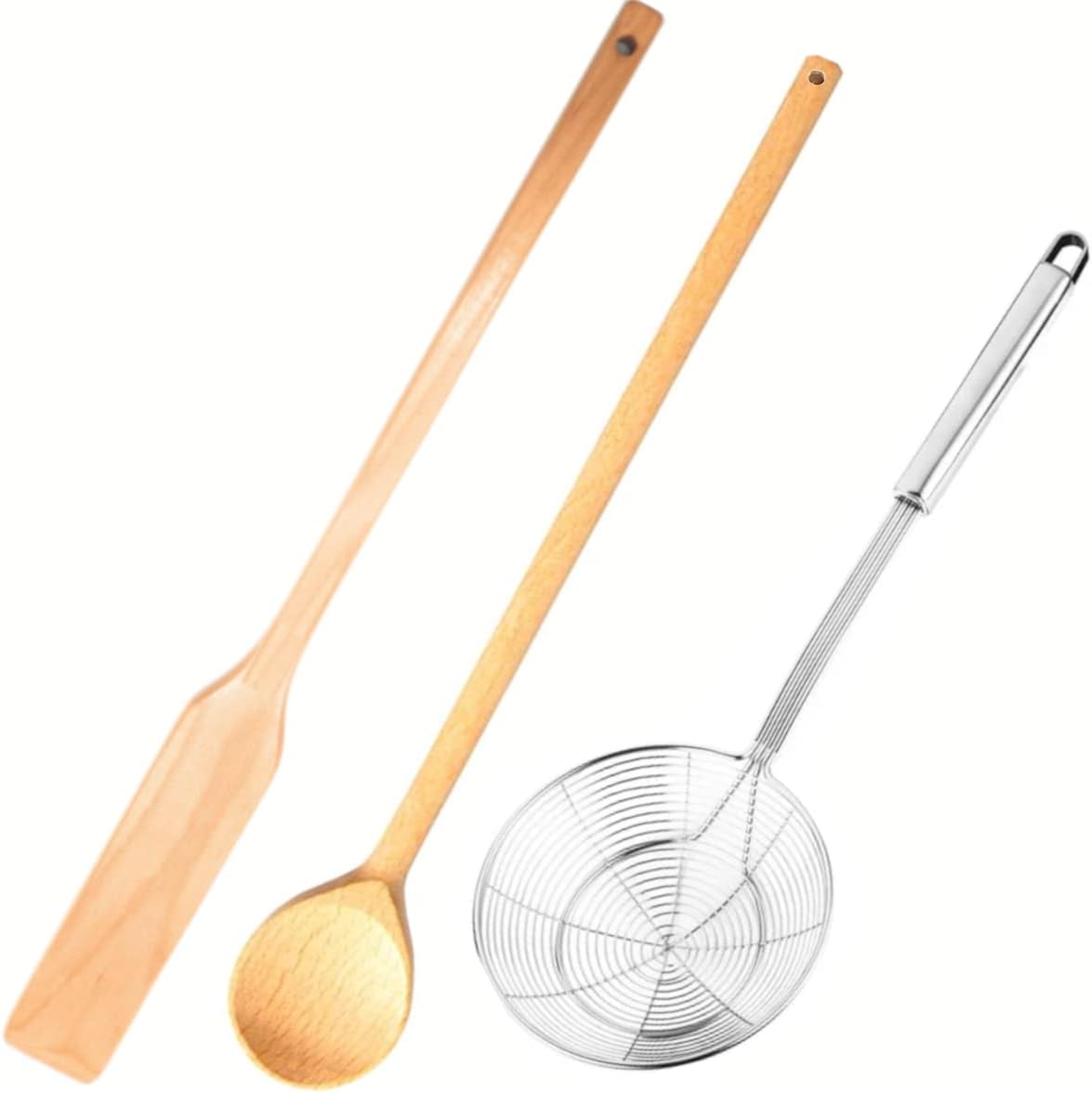 Amazon.com: Extra Long 24” Wooden Paddle + 24" Wood Spoon +16 ...