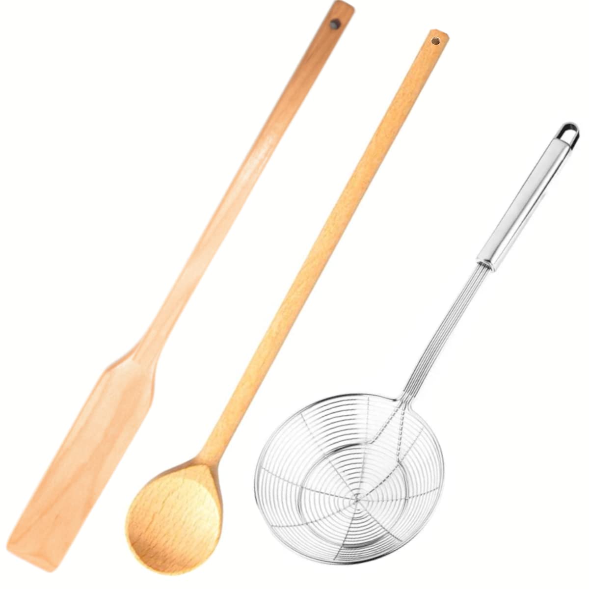 Buy Extra Long 24 Inch Wooden Paddle + 24" Wood Spoon +16 Inch ...