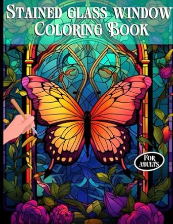 Amazon.com: Stained Glass Window Coloring Book for Adults: 49 Gorgeous ...