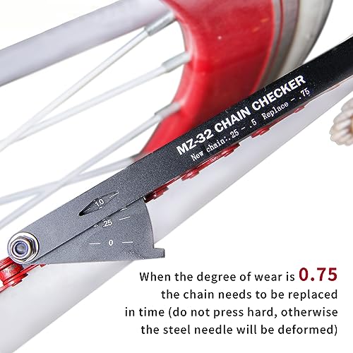 Gugxiom Bike Chain Checker, Bicycle Chain Wear Indicator, Aluminum ...
