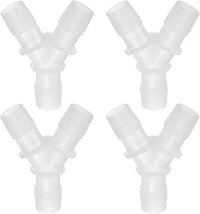 Amazon.com: PATIKIL 4/5" Plastic Hose Barb Fitting, 4 Pack Y Shaped 3 Way Equal Barbed Joint ...