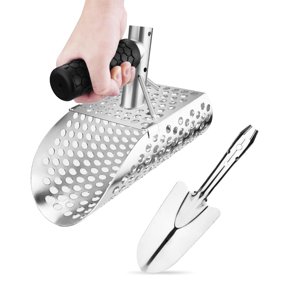 Amazon.com: Sand Scoop with Shovel for Metal Detecting,Metal Detector ...