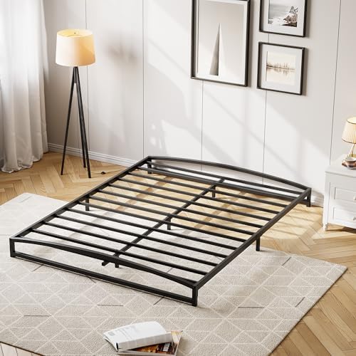 Low Bed Frame Queen Size, 6 Inch Heavy Duty Metal Platform Queen Bed ...