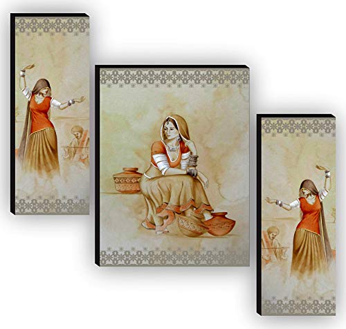 SAF paintings Panihari rajasthani ladies modern art self adeshive wall ...