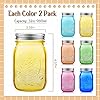 Amazon.com: Yinder 12 Pcs 32 oz Colored Mason Jars Glass Mason Jars ...