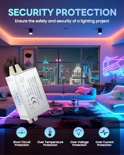 Snapklik.com : Lustaled 24V 12W LED Power Supply, IP67 Waterproof DC ...