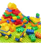 Amazon.com: Large Building Blocks for Kids Toddlers Including 2 Piece ...