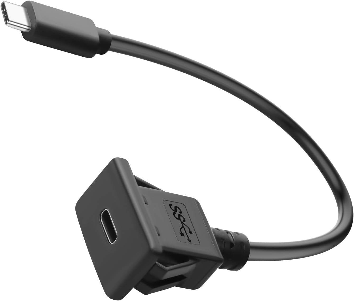 Amazon.com: QIANRENON 10Gbps USB C 3.1 Snap in Mount Connector Short ...