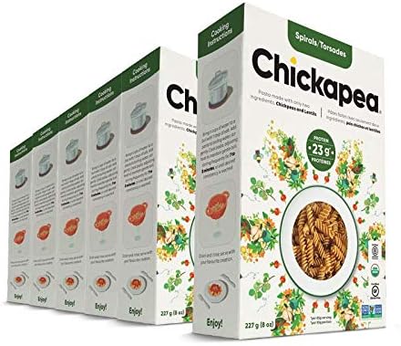 Amazon.com : Chickapea Organic Chickpea and Red Lentil Pasta Spirals ...