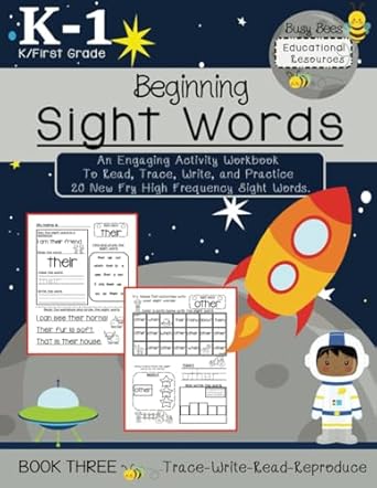 Beginning Sight Words: An Engaging Activity Workbook to Read, Trace ...