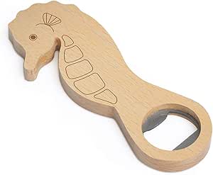 Amazon.com: Balvi Seahorse Bottle Opener Wood/Stainless Steel : Home ...