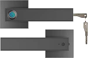 Amazon.com: USB Rechargeable Anti Theft Fingerprint Door Lock Handle ...