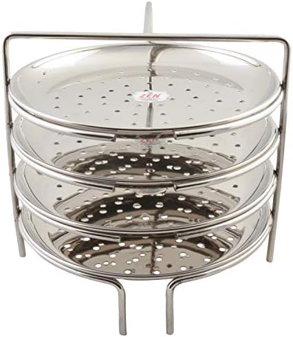 MYNAKSHA Stainless Steel Idiyappm Plate/Maker/Puttu Stand Plates/Aappam ...