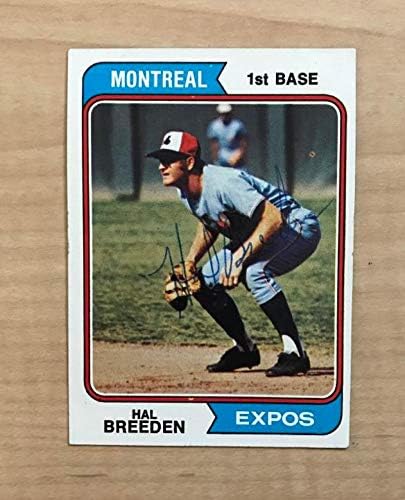 Amazon.com: HAL BREEDEN MONTREAL EXPOS SIGNED VINTAGE 1974 TOPPS CARD ...