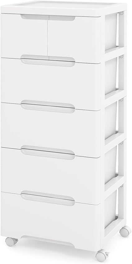 Amazon.com: LOKO 6-Drawer Plastic Rolling Storage Cart, Mobile Storage ...