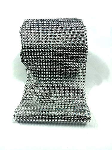 Vashu 24 line Silver China Patta Lace Gota Patti with Silver Sparkling ...