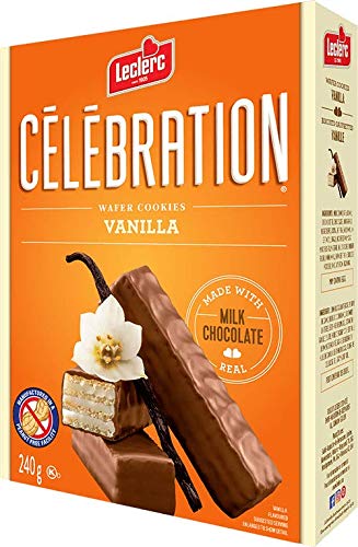 Amazon.com: Leclerc Celebration Vanilla Wafer Cookies Made with Real ...