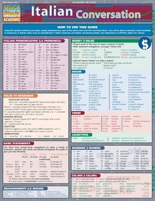 Italian Conversation Laminated Reference Chart[CHART-QUICKSTUDY ITALIAN ...