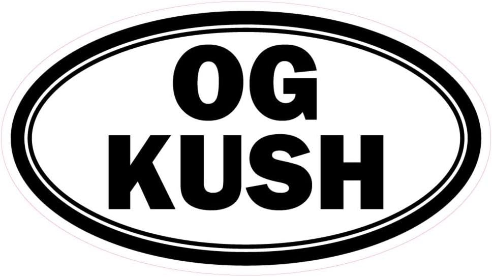 Amazon.com: OG Kush Weed Travel Stamp Auto Window Sticker 5" Oval ...