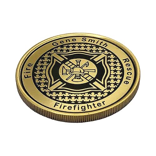 Amazon.com: Firefighter Coin, Firefighter Keychain, Fireman Retirement ...