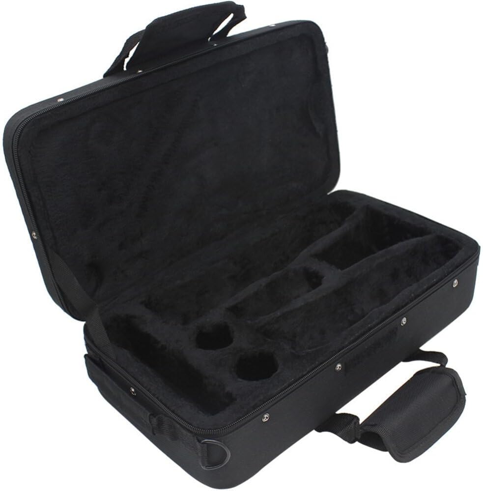Amazon.com: Clarinet Hard Case Box with Comfortable DIY Black : Musical ...