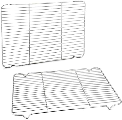 Amazon.com: P&P CHEF Baking Rack Cooking Rack Set of 2-16.6''x11.5 ...