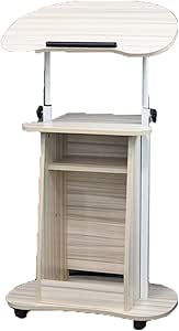 Amazon.co.jp: Mobile Laptop Playstand with Slanted Desktop Rolling ...