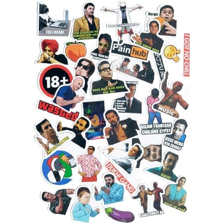 Laptop Stickers, Self Adhesive Funky Stickers, Meme Stickers Full-Cut ...