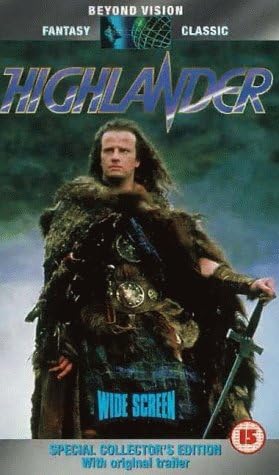 Highlander [VHS] : Christopher Lambert, Sean Connery, Clancy Brown ...