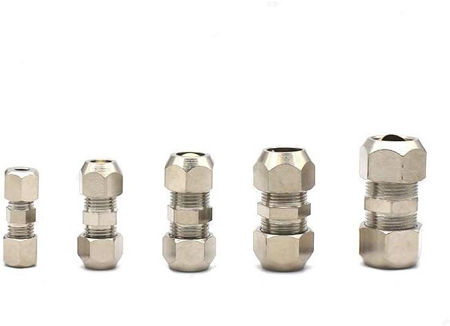 Metalwork Metric Nickel Plated Brass Compression Tube Fitting, Union ...