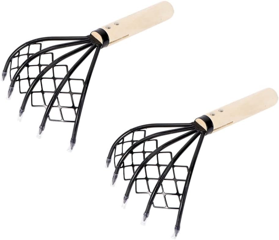 Amazon.com : GANAZONO Tools Beach Rake Beach Rake 2pcs Claw Rake with ...