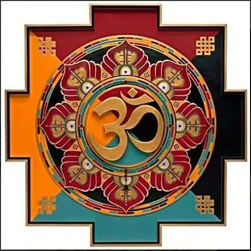 Buy OM Symbol Wall Decorative Stickers Poster for Home,Mandir,Temple ...