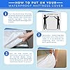 Amazon.com: King Mattress Protector - 100% Waterproof Terry Cotton ...