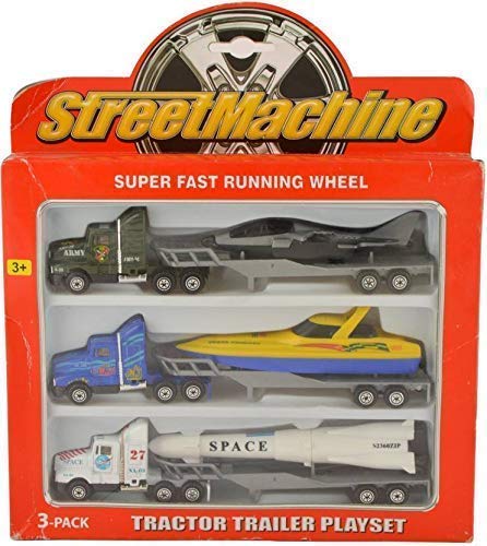 JGG Jain Gift Gallery Plastic Street Machine Tractor Trailer Toy for ...