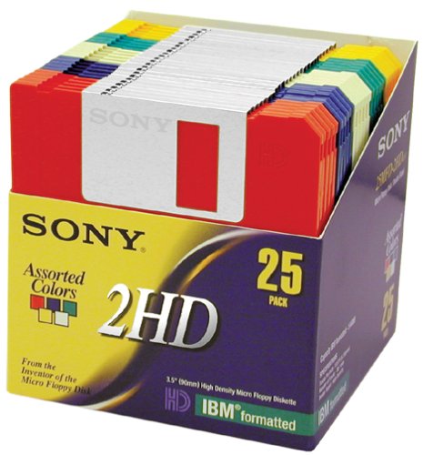 Sony 2HD 3.5" IBM Formatted Floppy Disks (25-Pack) (Discontinued by ...