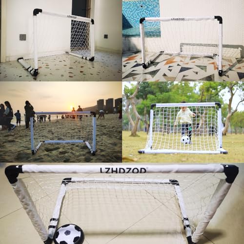 LZHDZQD Football Goal, Kids Football Goal 3 Ft x 2 Ft White Foldable ...