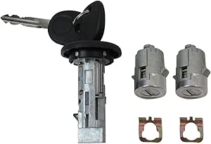 Amazon.com: Upgraded Ignition Switch Lock Cylinder & Door Lock Cylinder ...
