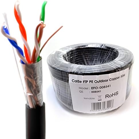 kenable External CAT5e Outdoor Use COPPER Ethernet Network Cable Reel ...