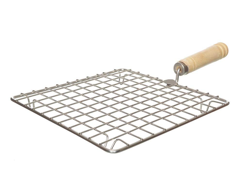 Aarushi Chapati and Phulka Grill Wooden Handle Jali Barbecue Medium ...