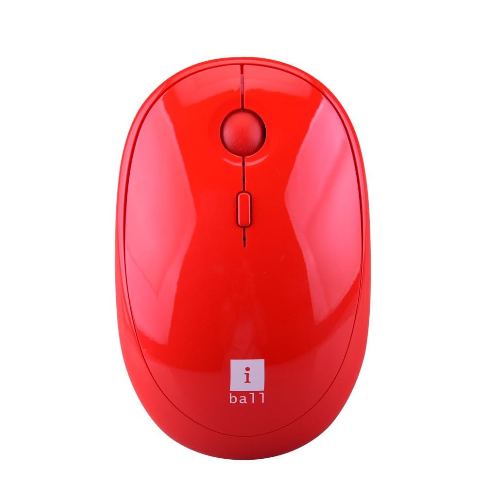 Amazon.in: Buy iball Cherry Wireless Mouse with Silent Keys Shiny Red I ...