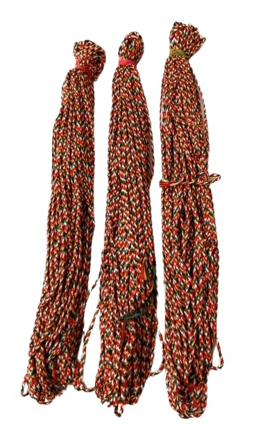 Sorzy Pooja Panchrangi Cotton Yarn Thread Dhaga for Pooja and Religious ...