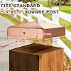 Tandefio 2 Pcs 6x6'' (Actual 5.5x5.5'') Solid Copper Post Caps Fence ...