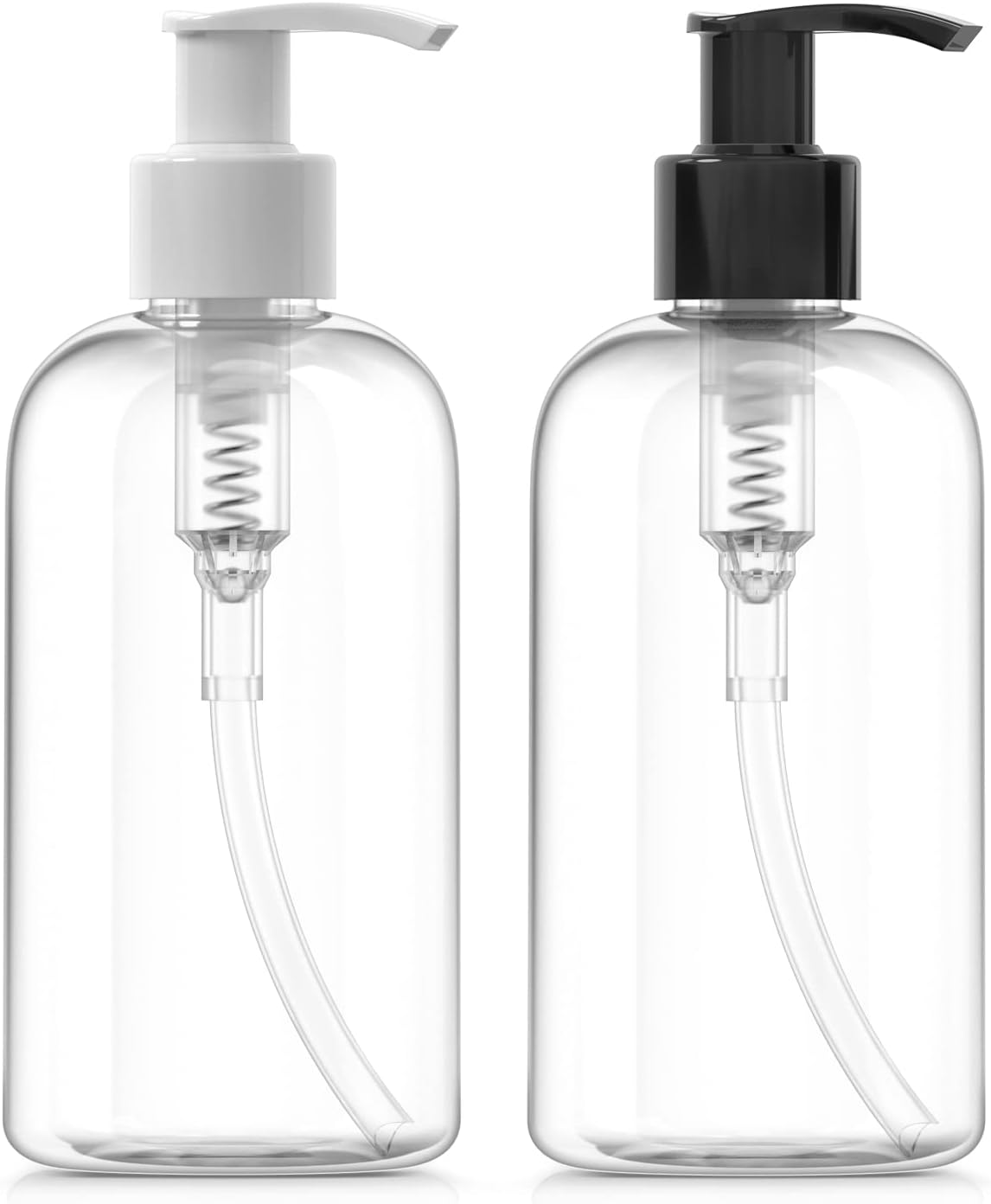 Amazon.com: 4 Pieces Transparent Travel Bottles Pump Bottle Lotion ...