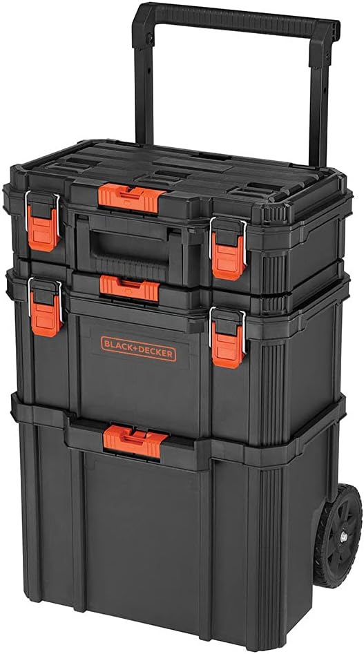 Stanley Mobile Work Centre Toolbox, 2 Tier Stackable Units, 1-93-968 ...