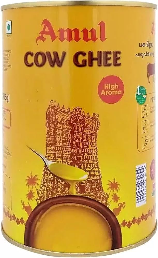 Amul High Aroma Cow Ghee, 1000 ml Tin - Price History