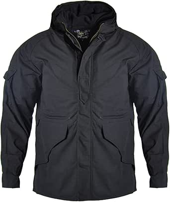HAN·WILD Men's Military Jacket Tactical Winter Coats Fleece Hooded ...